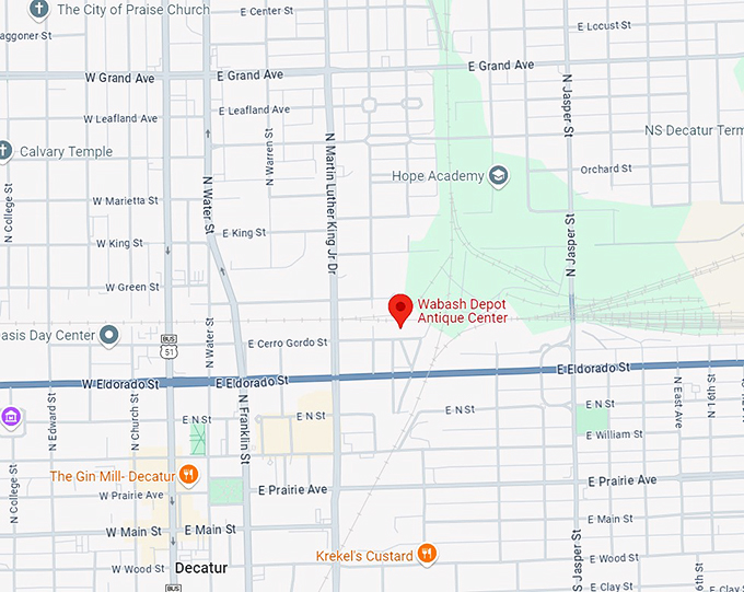 wabash depot antique center 10 map
