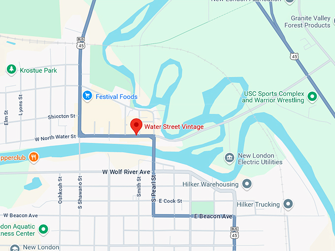 water street vintage 10 map