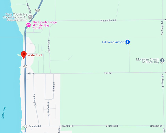 waterfront restaurant 10 map