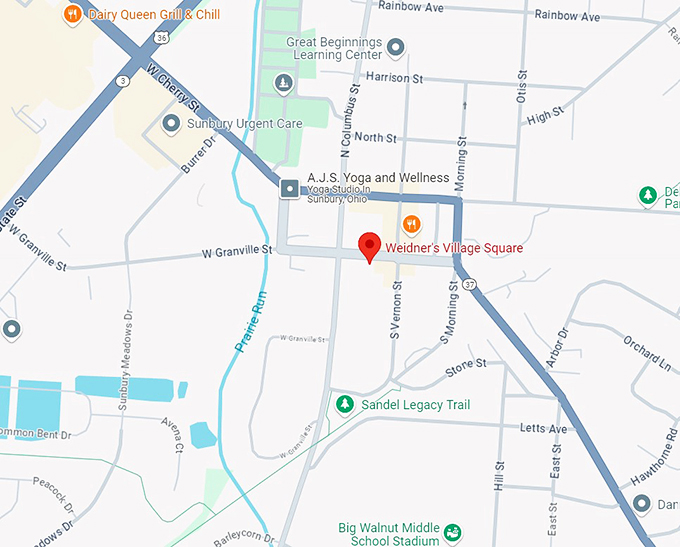 weidner's village square 10 map