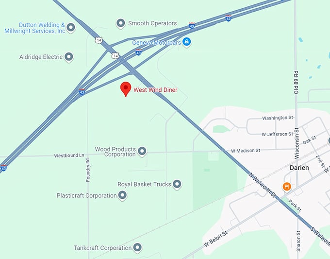 west wind diner 10 map