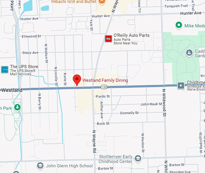 westland family dining 10 map