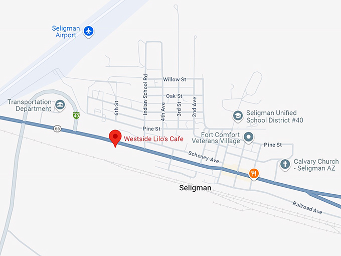 westside lilo's cafe 10 map