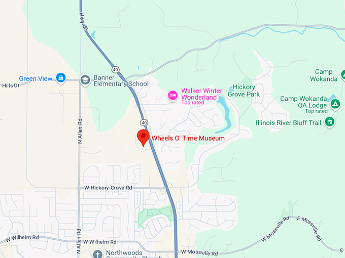 wheels o' time museum 10 map