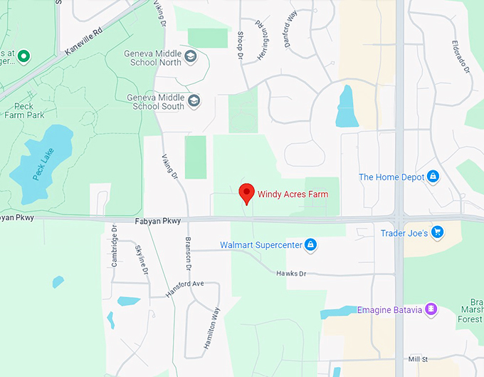 windy acres farm 10 map
