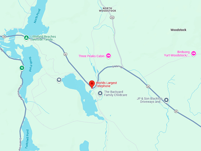 worlds largest telephone map