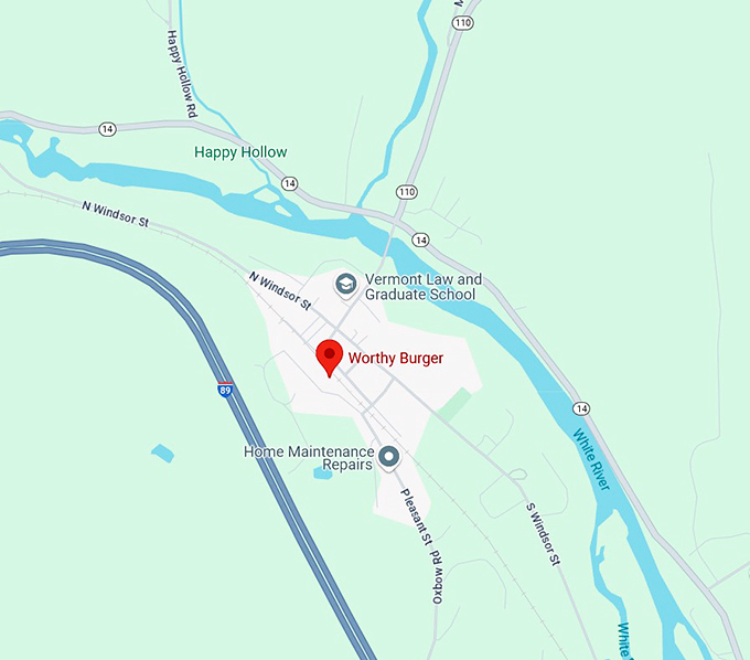 worthy burger 10 map