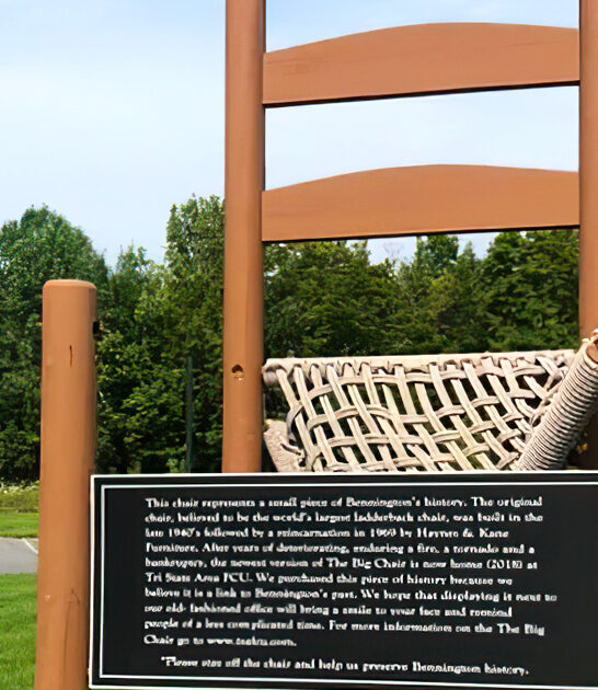 enormous timber chair vermont ftr