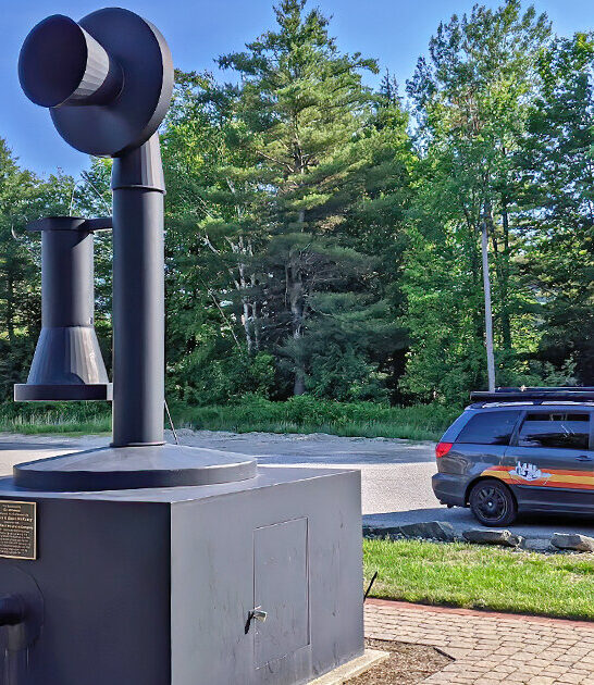 giant telephone sculpture maine ftr