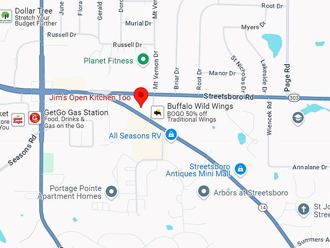 jim's open kitchen too 10 map