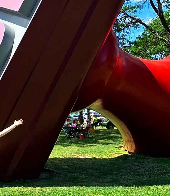 massive stamp sculpture ohio ftr
