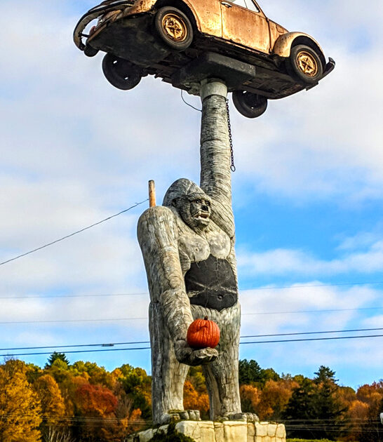 tall gorilla statue vermont ftr