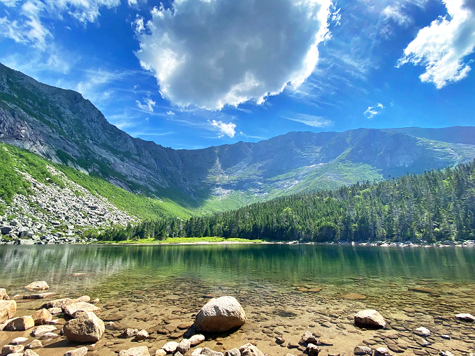 Nature's mirror: Where sky meets earth in a breathtaking ballet of reflection. Baxter's lakes are so clear, you'll wonder if you're looking up or down!