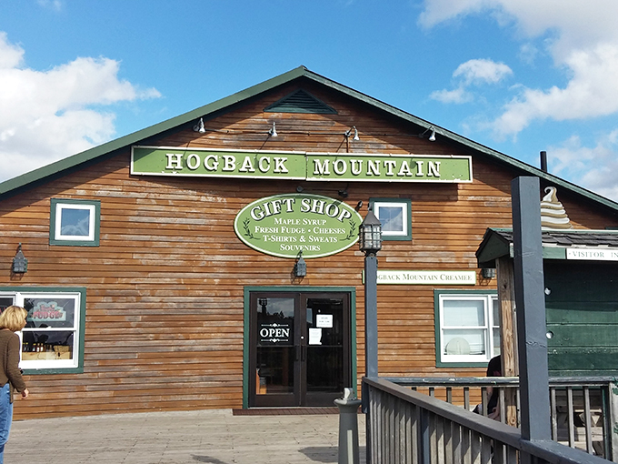 Welcome to syrup paradise! Hogback Mountain Country Store beckons with its rustic charm and promises of sweet delights.