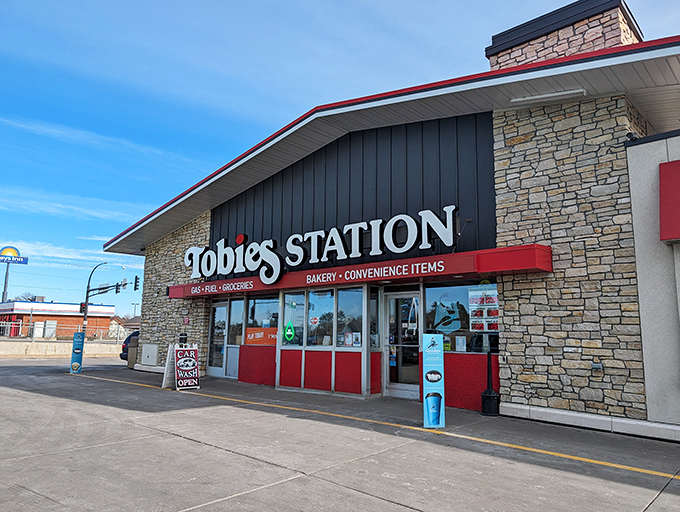 Welcome to carb heaven! Tobie's Station beckons road-trippers with its siren song of sugar and spice.