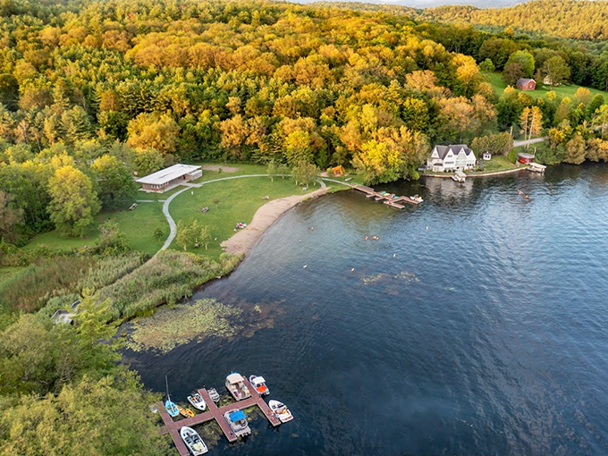 Nature's own IMAX: Bomoseen State Park unfolds like a blockbuster, with sweeping vistas that'll make your heart soar faster than a bald eagle spotting lunch.
