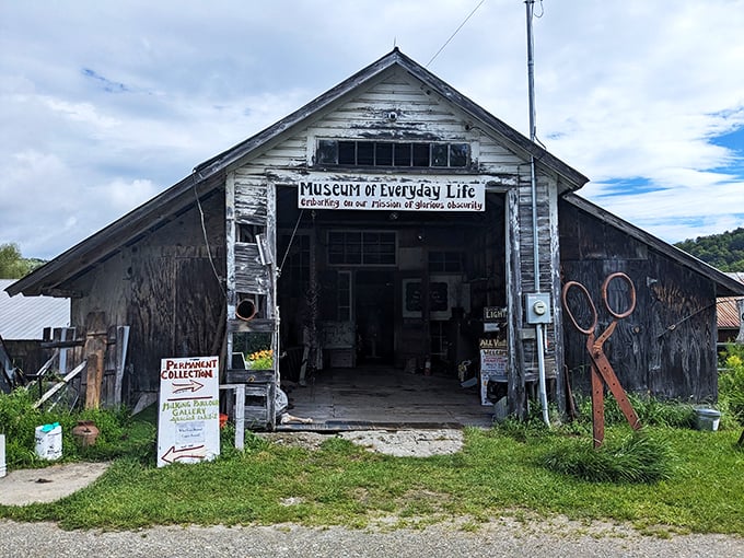 Welcome to the wackiest barn this side of Oz! The Museum of Everyday Life beckons with its promise of "glorious obscurity."