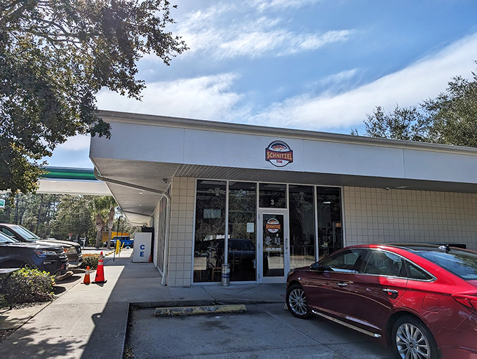 A slice of Bavaria in the Sunshine State! Schnitzel Time's unassuming exterior hides a world of German culinary delights.