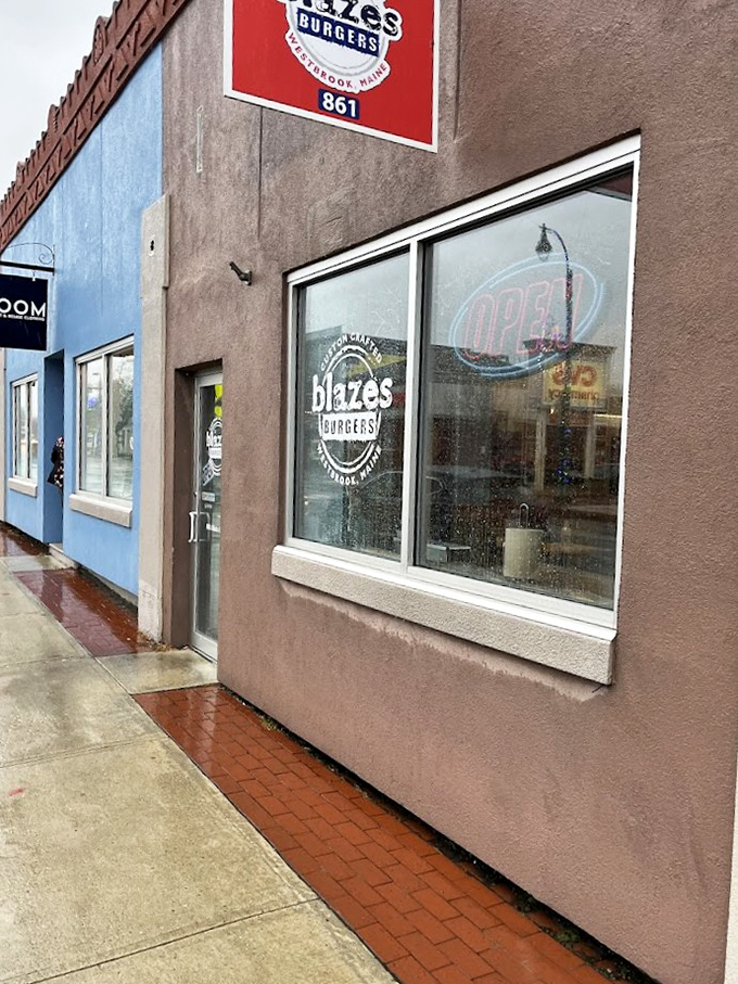 A humble storefront in Westbrook that proves you can't judge a burger joint by its cover. Pure Maine magic awaits inside.