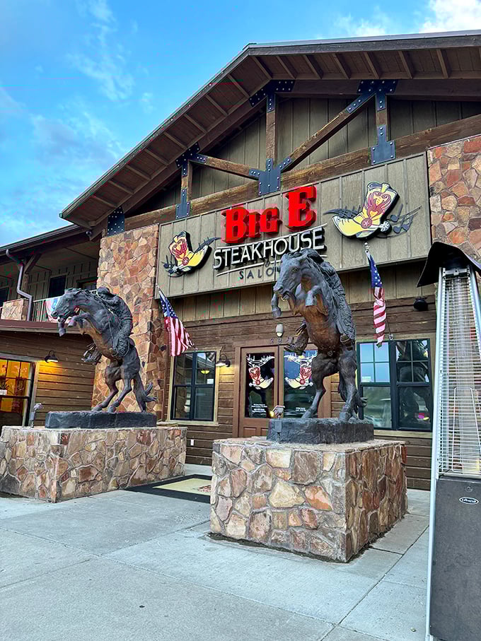 Saddle up, partners! This ain't your average chuck wagon. Big E Steakhouse & Saloon serves up Western charm with a side of sizzling steaks. Photo credit: Nero Nessuno