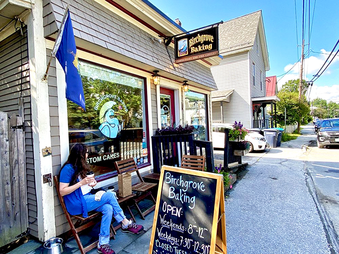 Welcome to carb heaven! Birchgrove Baking's charming facade is like a siren call to pastry lovers everywhere.