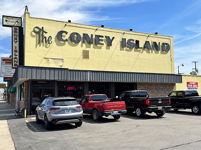 Welcome to hot dog heaven! This unassuming yellow building houses more flavor than a Motown greatest hits album.