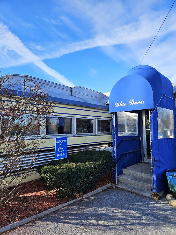 Step right up to the Blue Benn, where the awning's as blue as the Vermont sky and the promise of comfort food is as inviting as a warm hug!