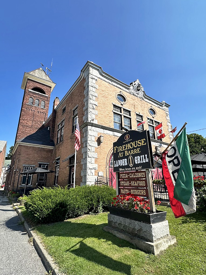 Step right up to the hottest ticket in town! This former firehouse now serves up sizzling dishes instead of dousing flames.