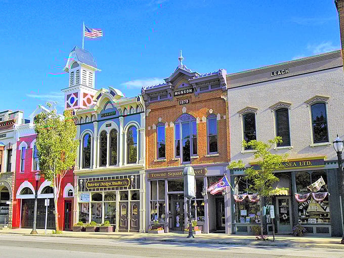 "Time-traveling made easy! Medina's historic courthouse stands tall, a beacon of small-town charm that would make Norman Rockwell reach for his paintbrush."