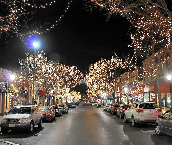 Twinkle, twinkle, little street! Naperville's downtown transforms into a magical winter wonderland that would make even Clark Griswold jealous.
