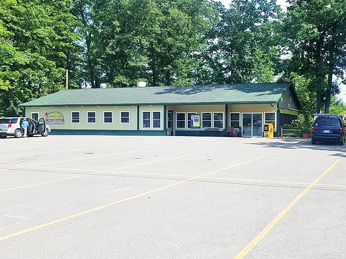 Welcome to Connie's Cafe, where small-town charm meets big-time flavor. This unassuming green-trimmed building is like the Clark Kent of restaurants—humble on the outside, super on the inside.