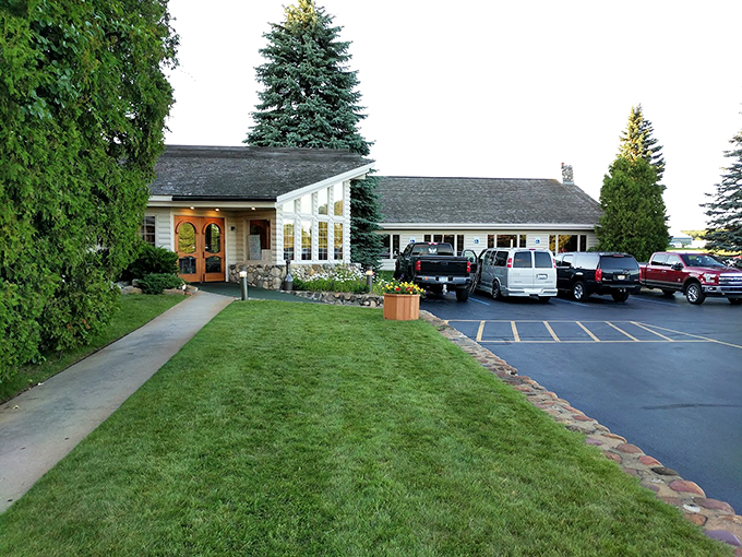 Welcome to Boone's Long Lake Inn, where rustic charm meets culinary delight. This cozy log cabin-style restaurant looks like it could be the set for a Hallmark Christmas movie&mdash;but trust me, the food is the real star here.