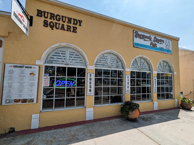 Welcome to flavor town! Burgundy Square Cafe's unassuming facade hides a treasure trove of culinary delights that'll make your taste buds dance.