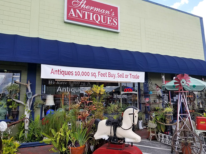 Welcome to Sherman's Antiques, where time travel is just a doorway away! This 10,000-square-foot wonderland promises a journey through decades of treasures, all under one roof.
