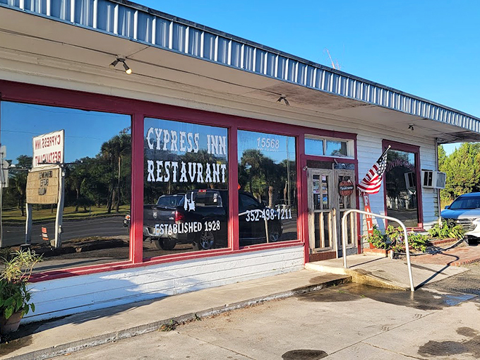 Welcome to flavor town! The Cypress Inn's unassuming facade hides a treasure trove of Southern delights that'll make your taste buds do the happy dance.