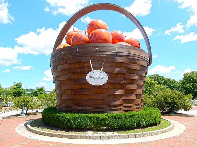 A basket case of epic proportions! This colossal creation gives new meaning to "bringing your own bag" to the farmer's market.