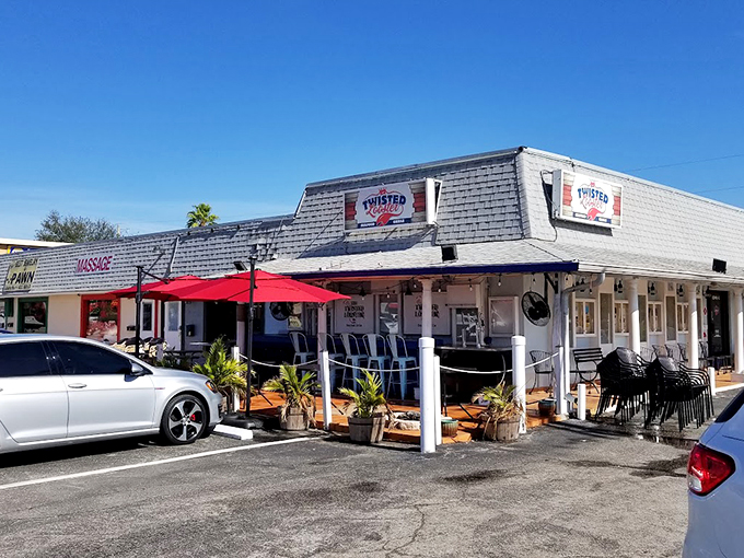 Welcome to seafood paradise! Twisted Lobster's unassuming facade hides a treasure trove of oceanic delights that'll make your taste buds dance a salty jig. Photo credit: Randy Saineghi