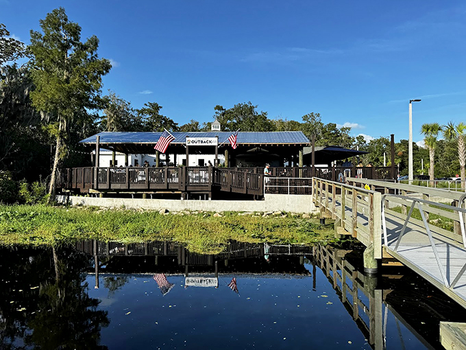 Welcome to seafood paradise! The Outback Crab Shack's rustic charm and waterfront views are like a siren song for hungry sailors and landlubbers alike. Photo credit: Jake Dunn
