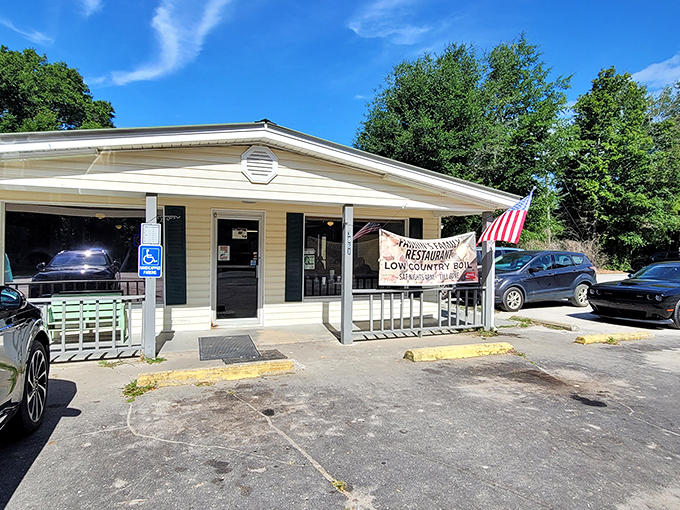 Welcome to flavor town! Fannin's Family Restaurant may look unassuming, but don't let that fool you - it's hiding some of the South's best-kept culinary secrets. Photo credit: Tina Crowe
