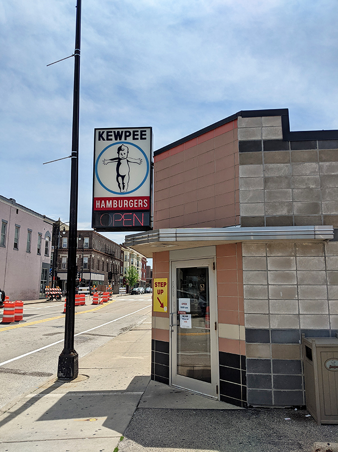 Step right up to nostalgia central! Kewpee's iconic sign promises burgers and delivers a time-traveling experience to boot. Who knew a chubby cartoon could make you so hungry?