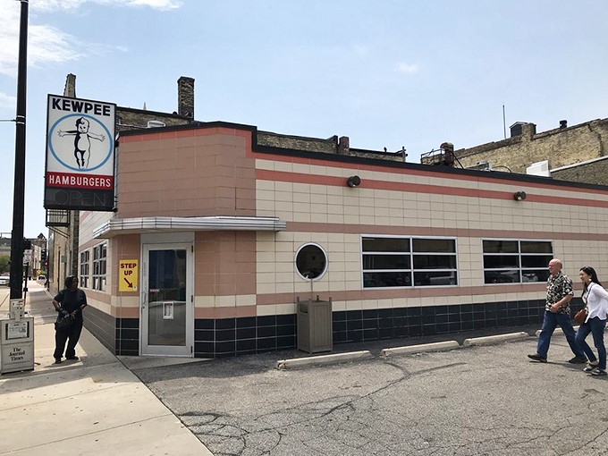 Step right up to nostalgia central! Kewpee's iconic sign promises burgers and delivers a time-traveling experience to boot. Who knew a chubby cartoon could make you so hungry?