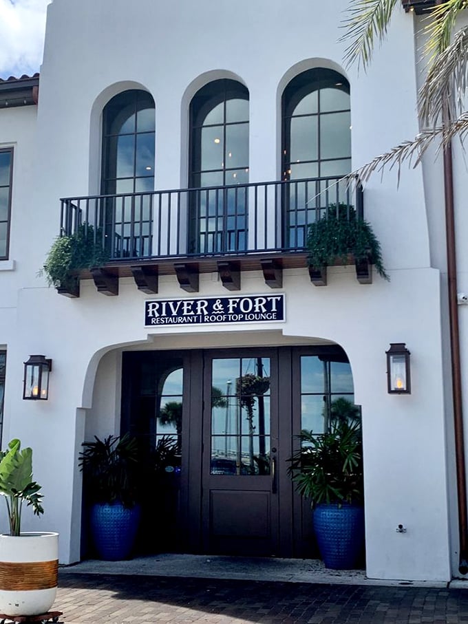 Welcome to flavor paradise! River & Fort's elegant facade promises a culinary adventure that'll make your taste buds do a happy dance. Photo credit: Shirley R.