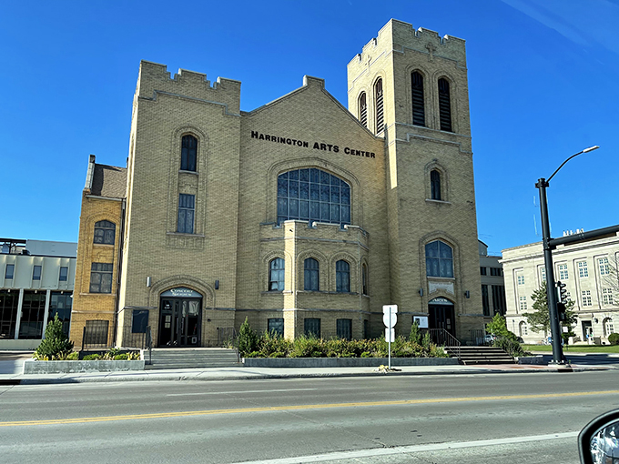 A castle for accordions? This majestic building houses more musical wheezes than you can shake a polka stick at. Welcome to the Harrington Arts Center, home of the World of Accordions Museum!