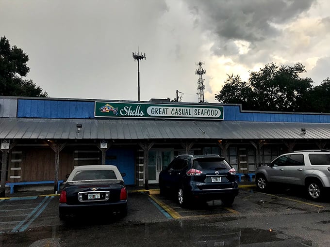 Welcome to seafood paradise! Shells Seafood's unassuming exterior is like a treasure chest waiting to be opened. 