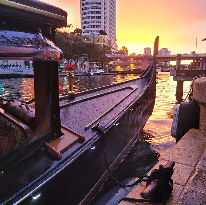 Ahoy there, Venice! Oh wait, it's Fort Lauderdale. This sleek gondola proves Florida's canals can rival Italy's, minus the gelato-induced brain freeze.