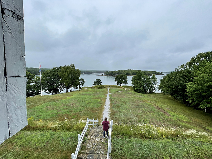 A path to paradise! This winding trail leads you through lush greenery to a view that'll make your heart skip a beat.