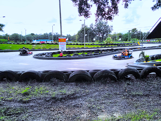 Buckle up, speed demons! This go-kart track is where Florida's need for speed meets the charm of a backyard barbecue.