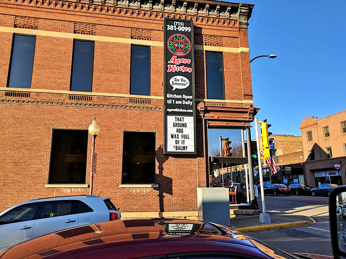 Agave Kitchen: Where "That ground was full" isn't just a sign, it's a promise of flavor-packed adventures. Taco 'bout a tempting facade!