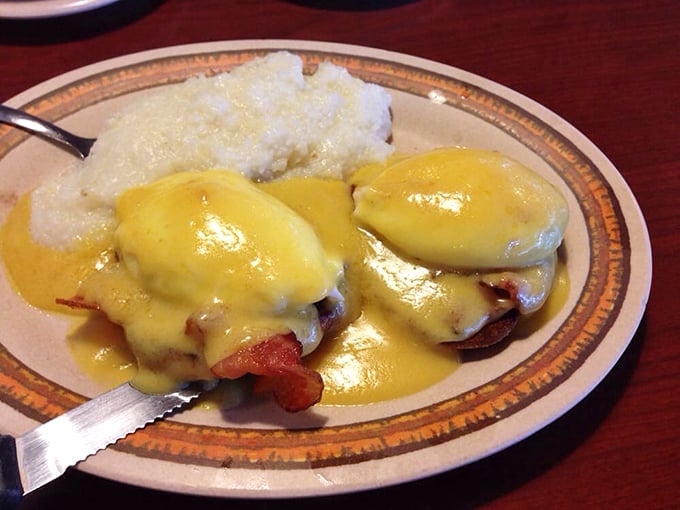 Eggs Benedict gets a smoky makeover! This dish is bringing home the bacon and then some.