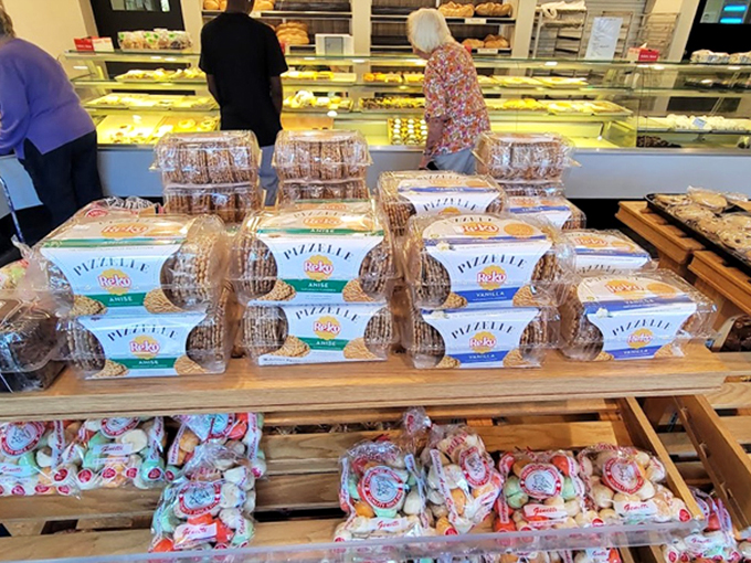 Decisions, decisions! Customers ponder life's greatest question: Which kringle flavor will make the journey home?